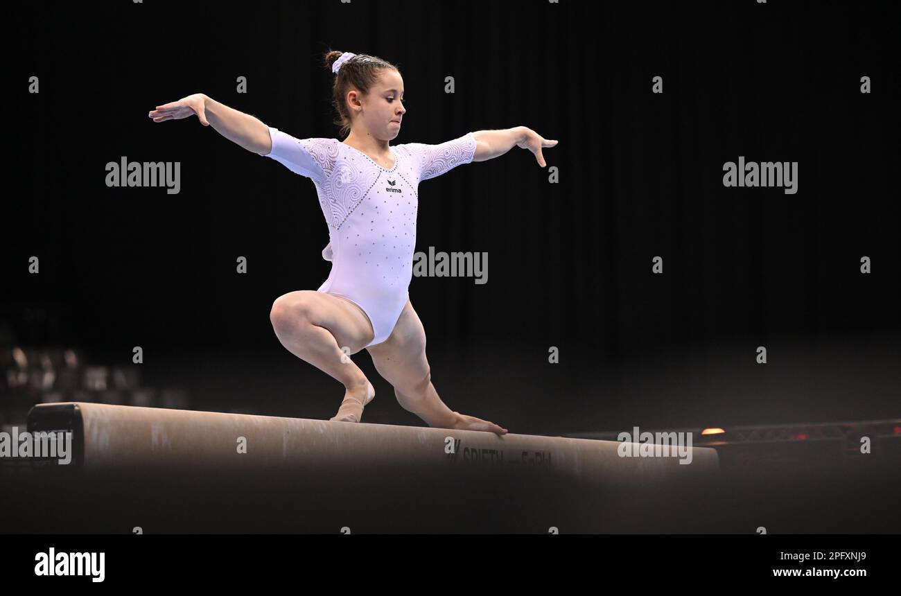 Stuttgart, Germany. 19th Mar, 2023. Gymnastics, DTB Cup, juniors ...
