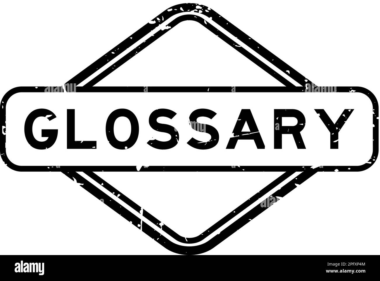 Glossary terms text background word Black and White Stock Photos ...