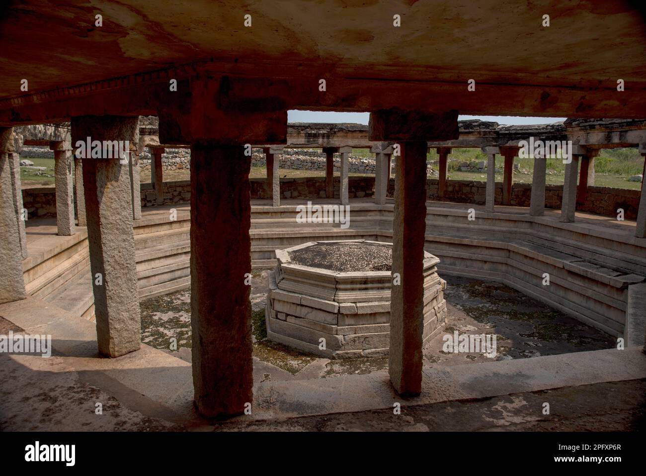 Octagonal bath is a gigantic bathing area made in the shape of an Octagon. Hampi, the capital of ...