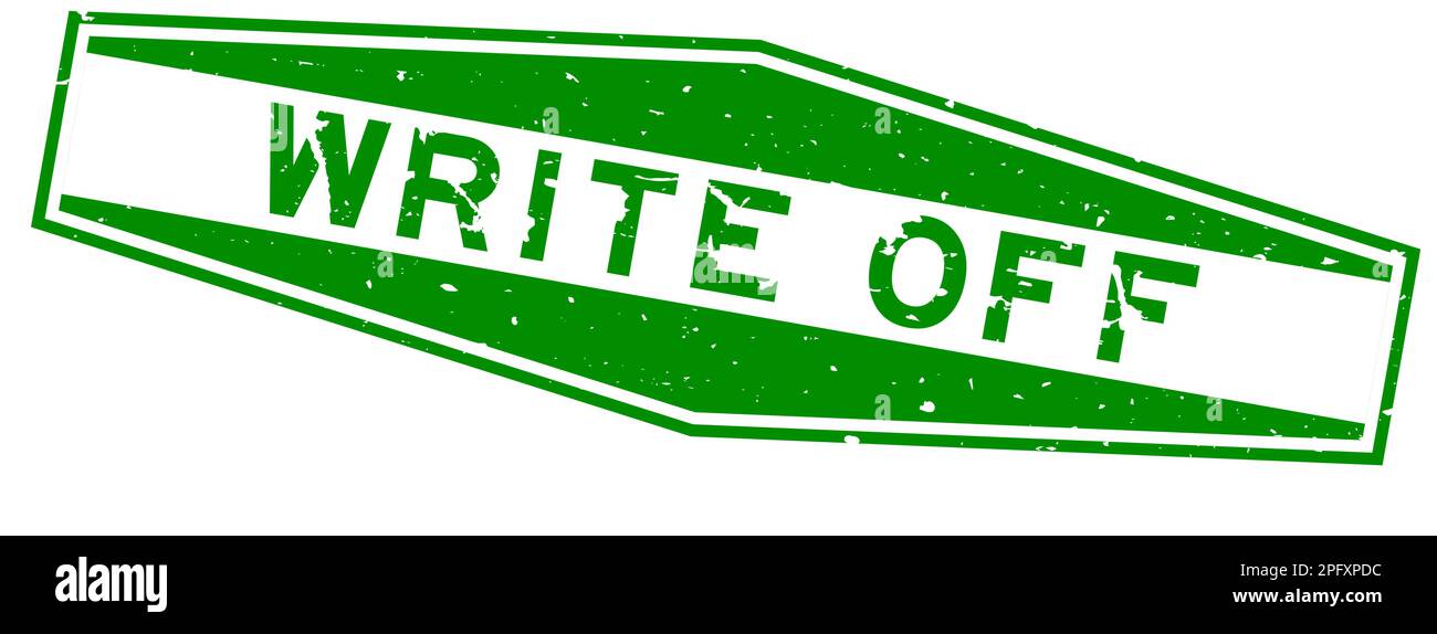 Grunge green write off word hexagon rubber seal stamp on white background Stock Vector Image ...