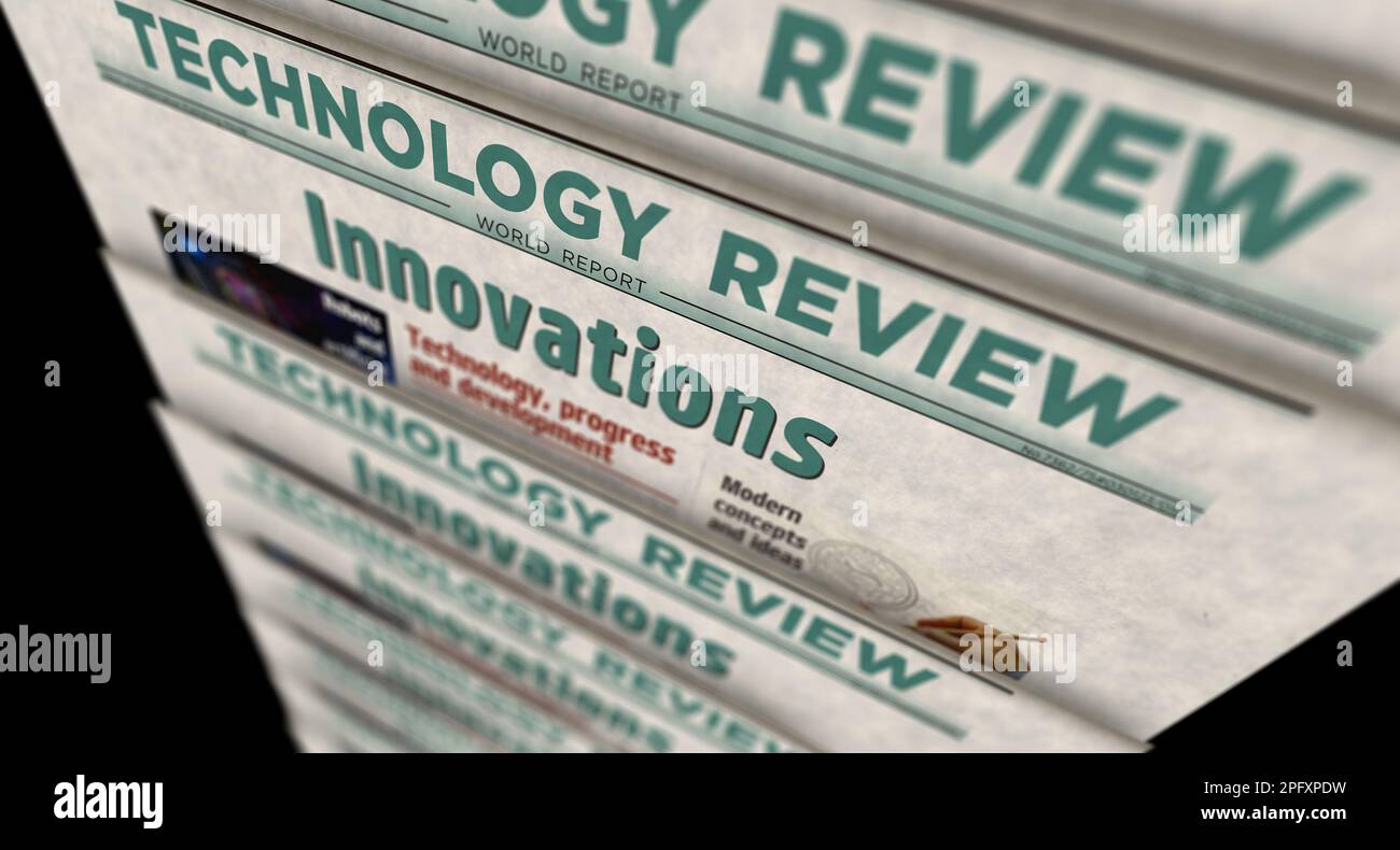 Innovation creative science and technology development vintage news and ...