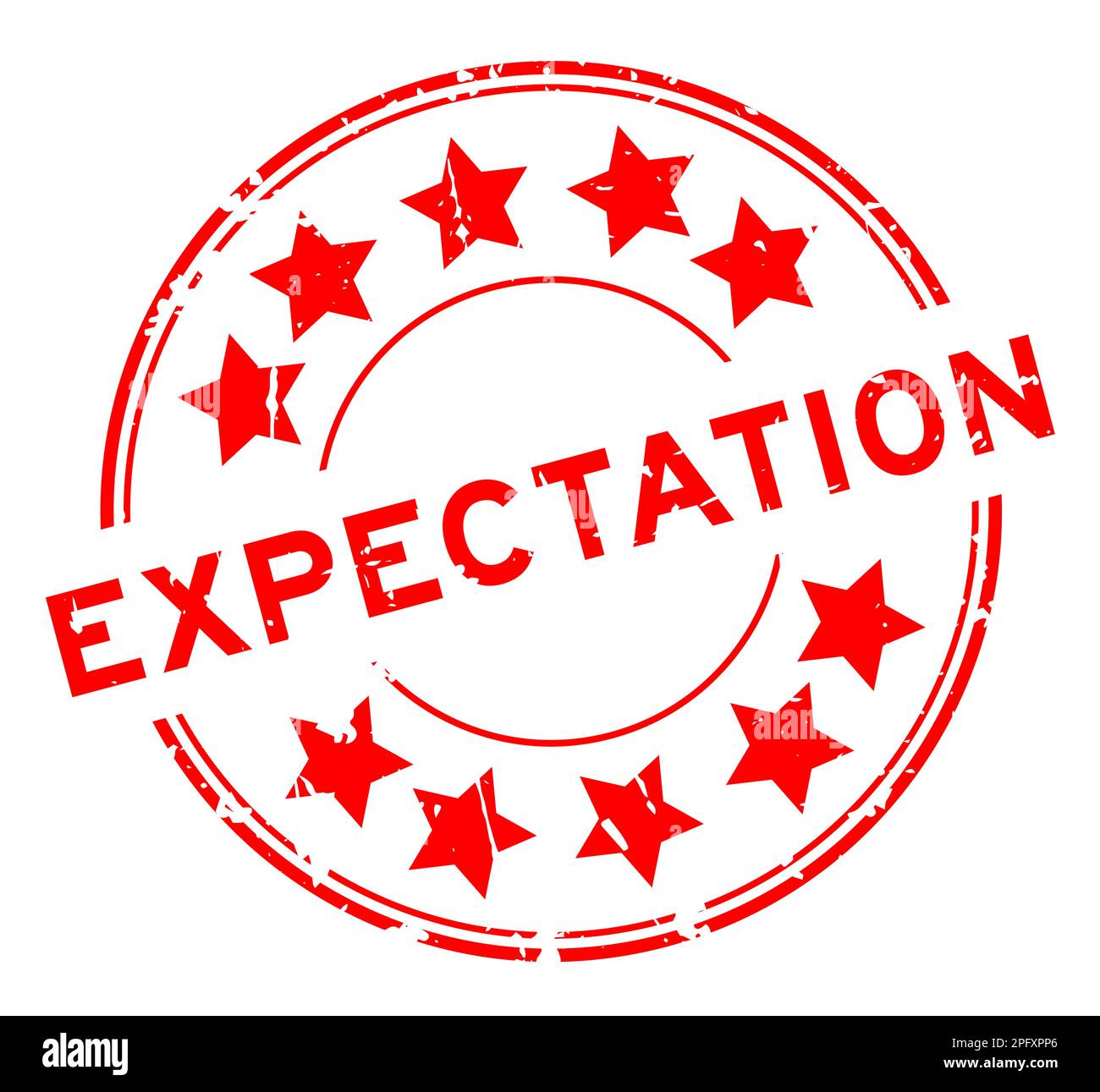 Grunge red expectation word round rubber seal stamp on white background Stock Vector Image & Art ...