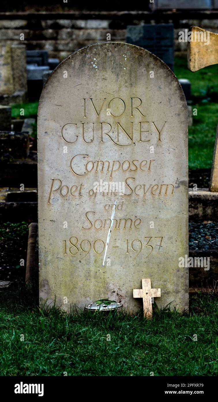 Ivor Gurney gravestone, St. Matthew’s churchyard, Twigworth ...