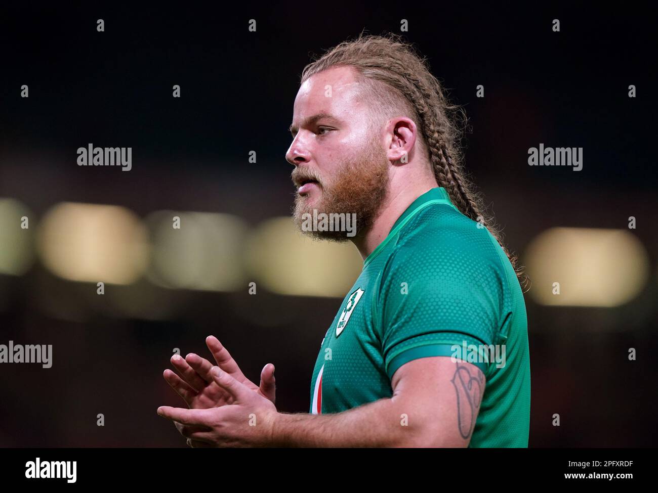 File photo dated 04-02-2023 of Ireland's Finlay Bealham applauds the ...