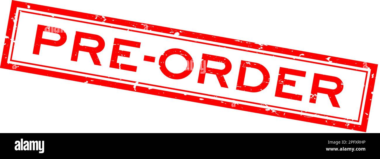 Grunge red pre order word square rubber seal stamp on white background Stock Vector Image & Art ...