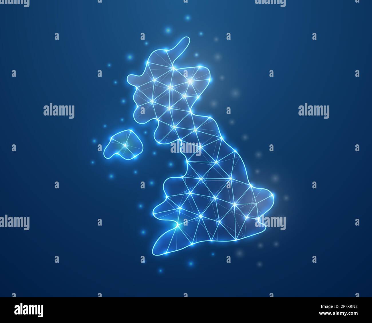 United Kingdom 3d symbol in low poly style. Great Britain design ...