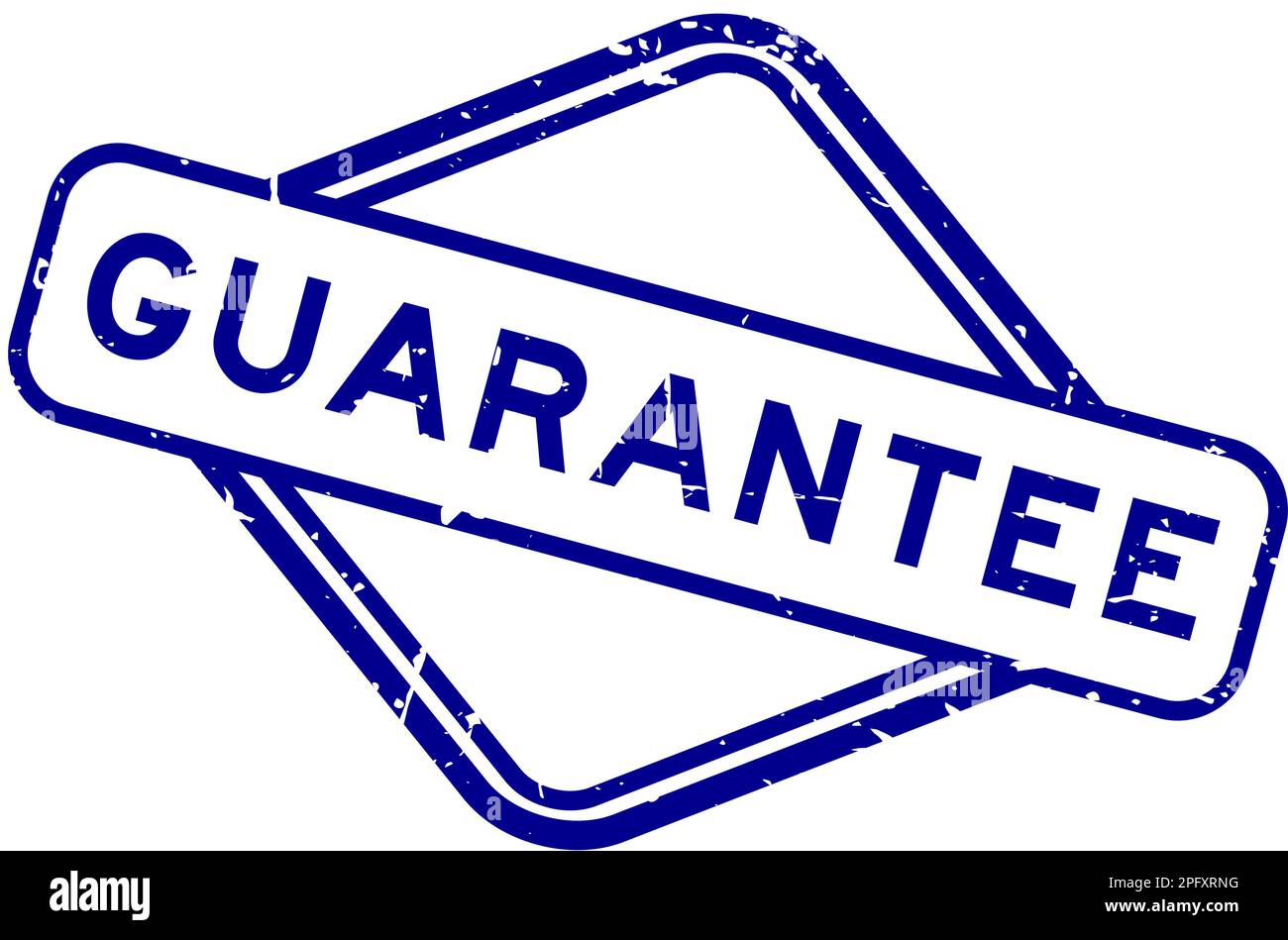 Grunge blue guarantee word rubber seal stamp on white background Stock Vector Image & Art - Alamy