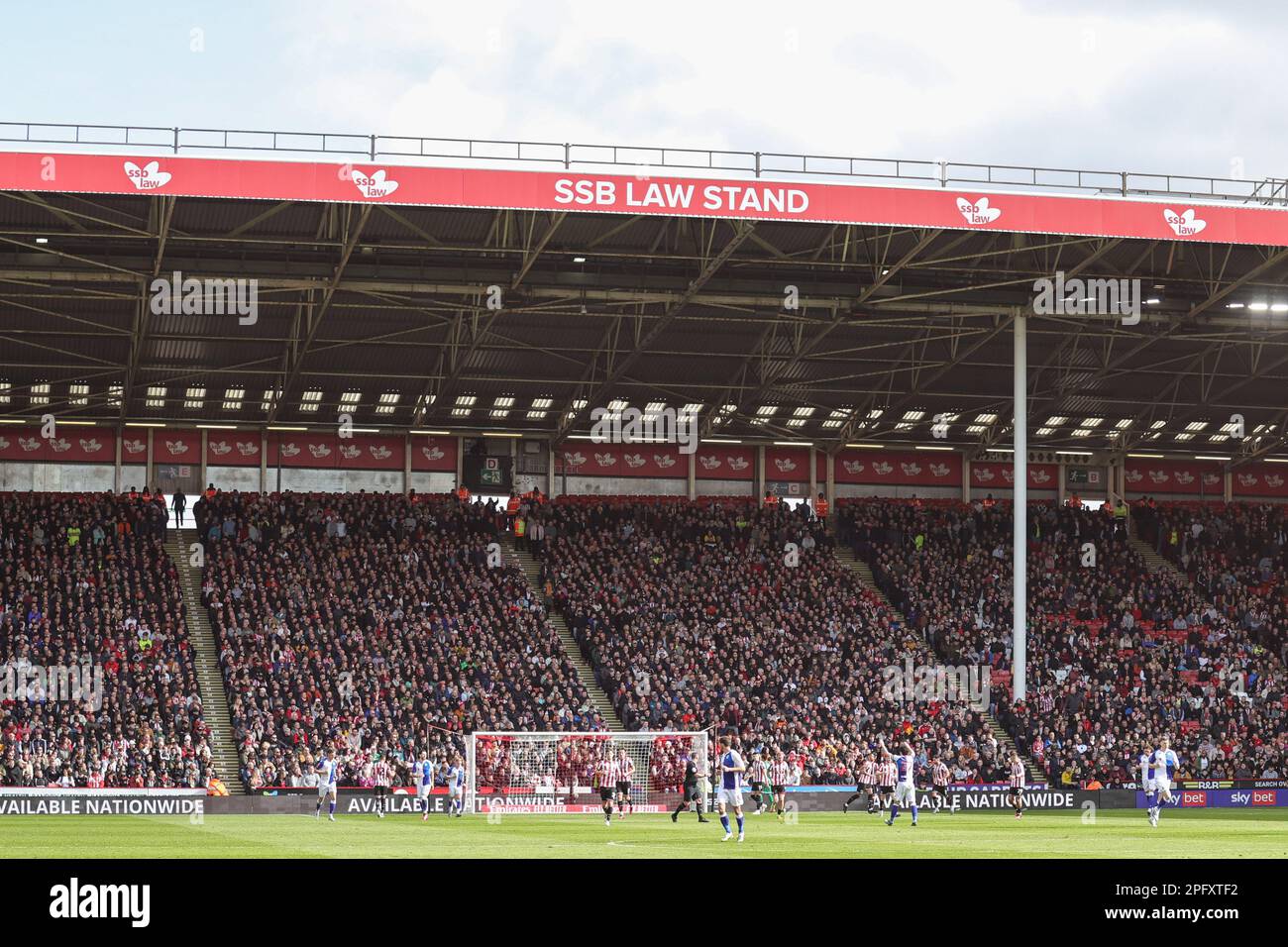 The SSB Law Stand at Bramall Lane full of fans during the Emirates FA ...
