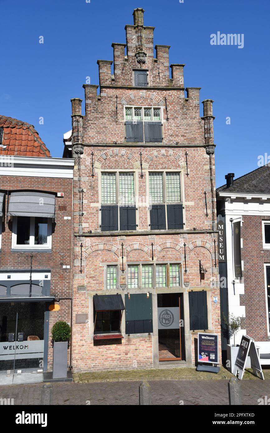 Edam, Netherlands. February 2023. The oldest house of of of Edam ...