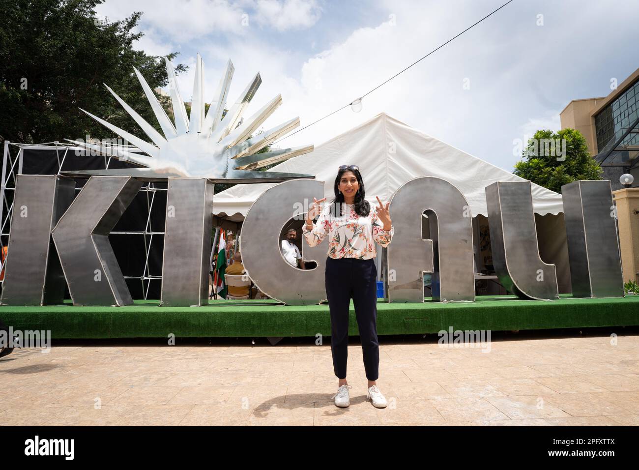 Home Secretary Suella Braverman attending a Commonwealth Day street ...