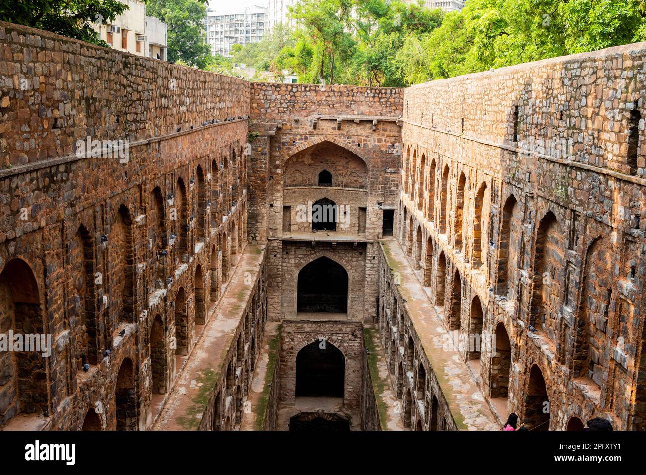 Agrasen ki Baoli, step well in Delhi Stock Photo - Alamy