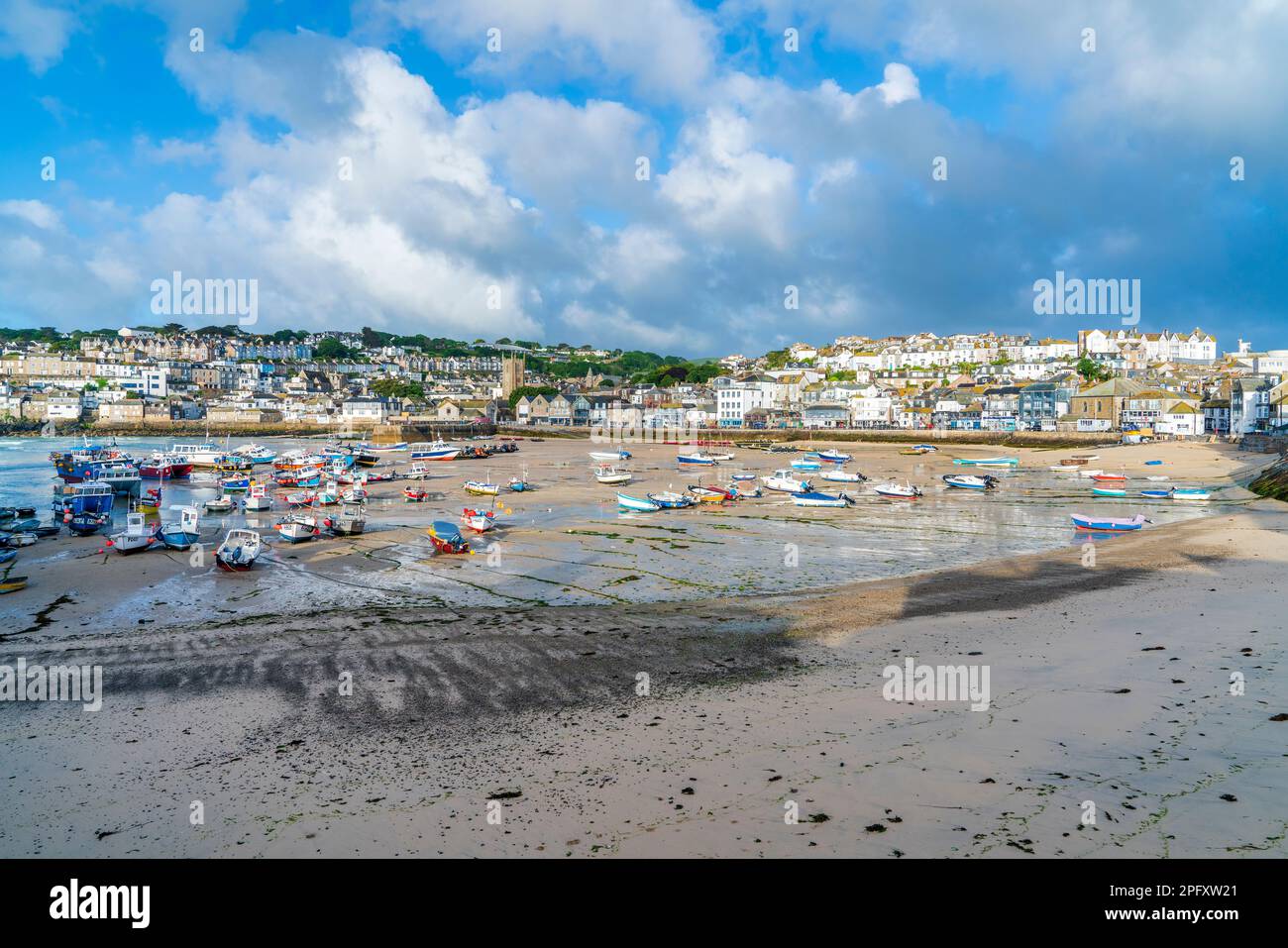 Harbour Sand, St Ives, Cornwall, England, United Kingdom, Europe Stock ...