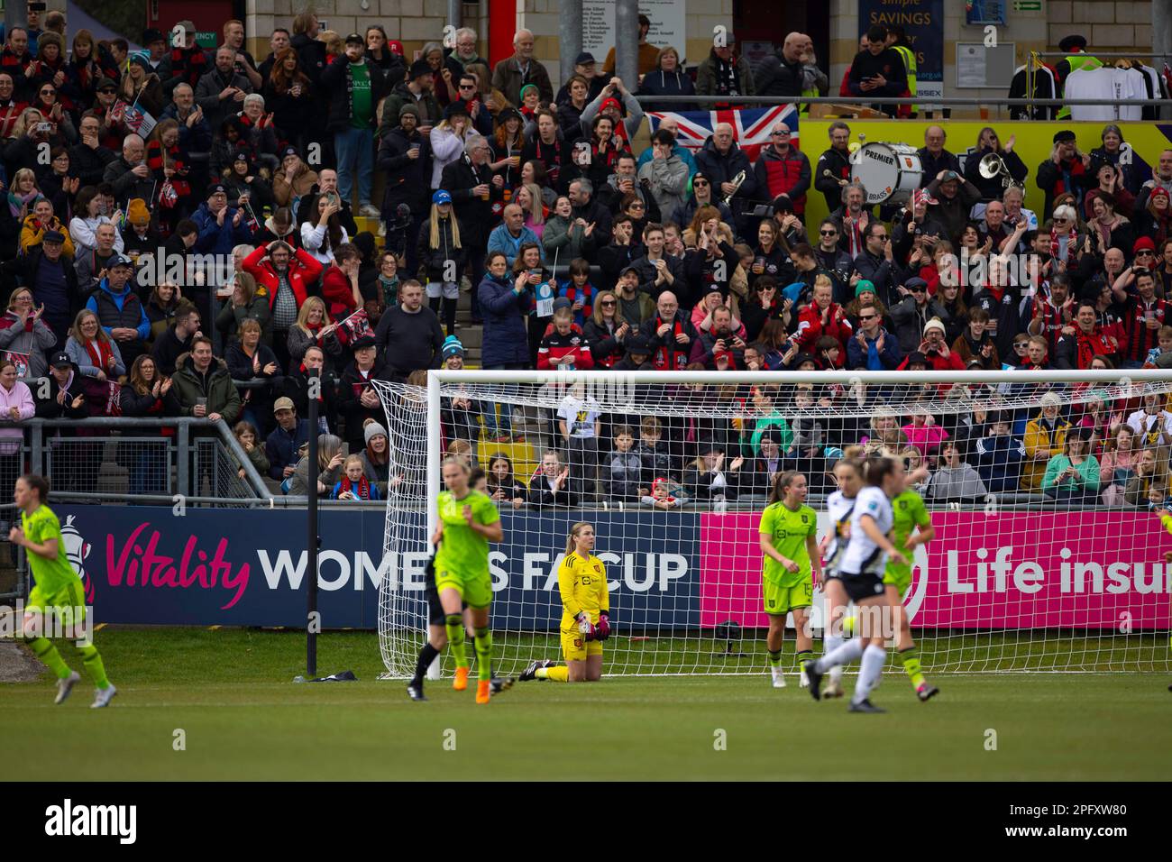 Lewes, UK. 19th Mar, 2023. Lewes, England, March 19th 2023: Lewes fans ...