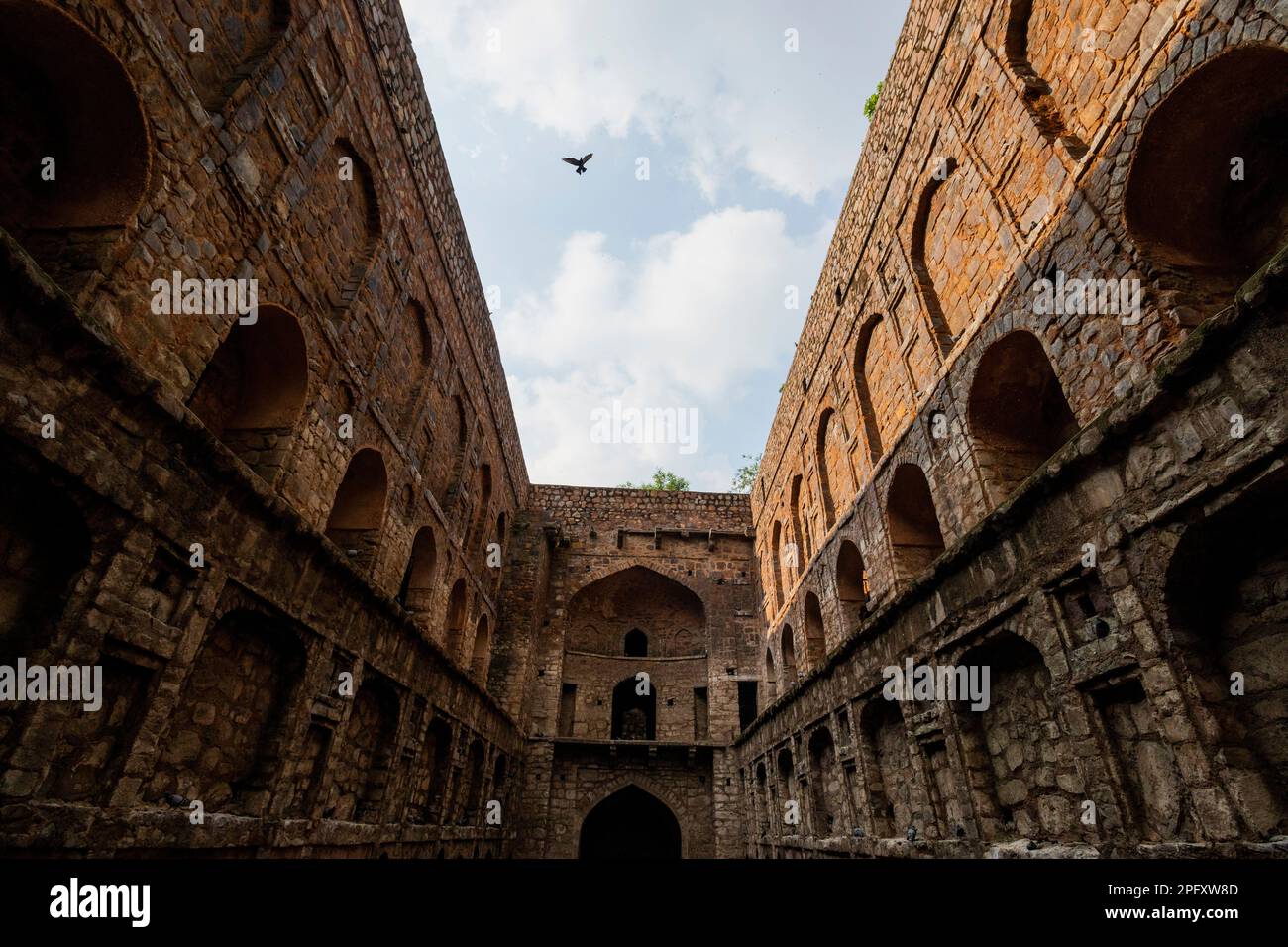 Agrasen ki Baoli, step well in Delhi Stock Photo - Alamy
