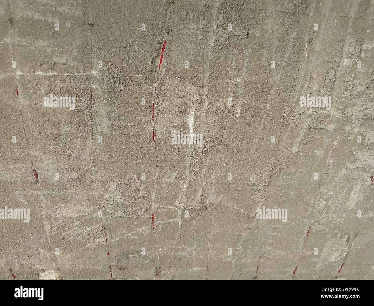 Exposed concealed wall electric heating without plaster Stock Photo - Alamy