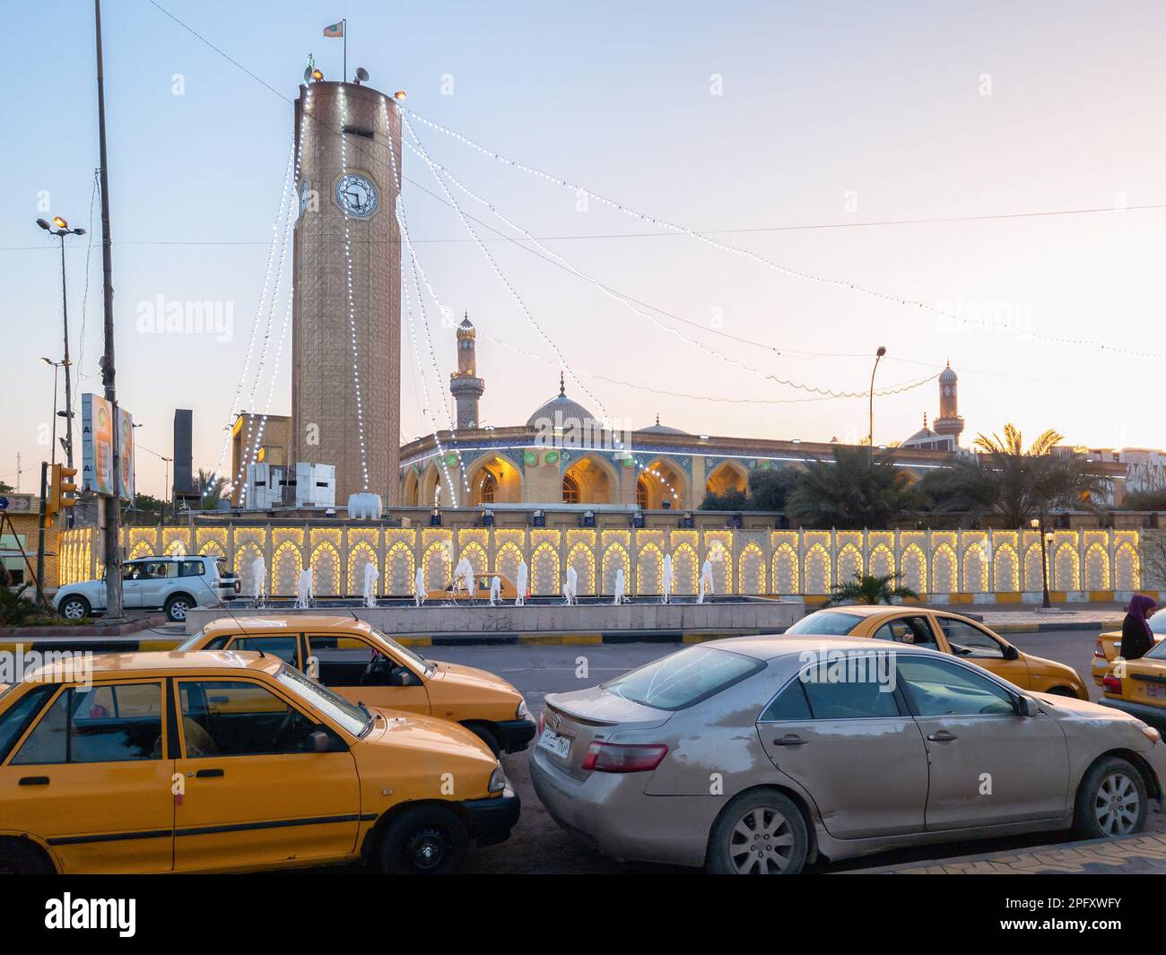 Baghdad, Iraq - Feb 28, 2023: Landscape Street View of Abu Hanifa Al ...