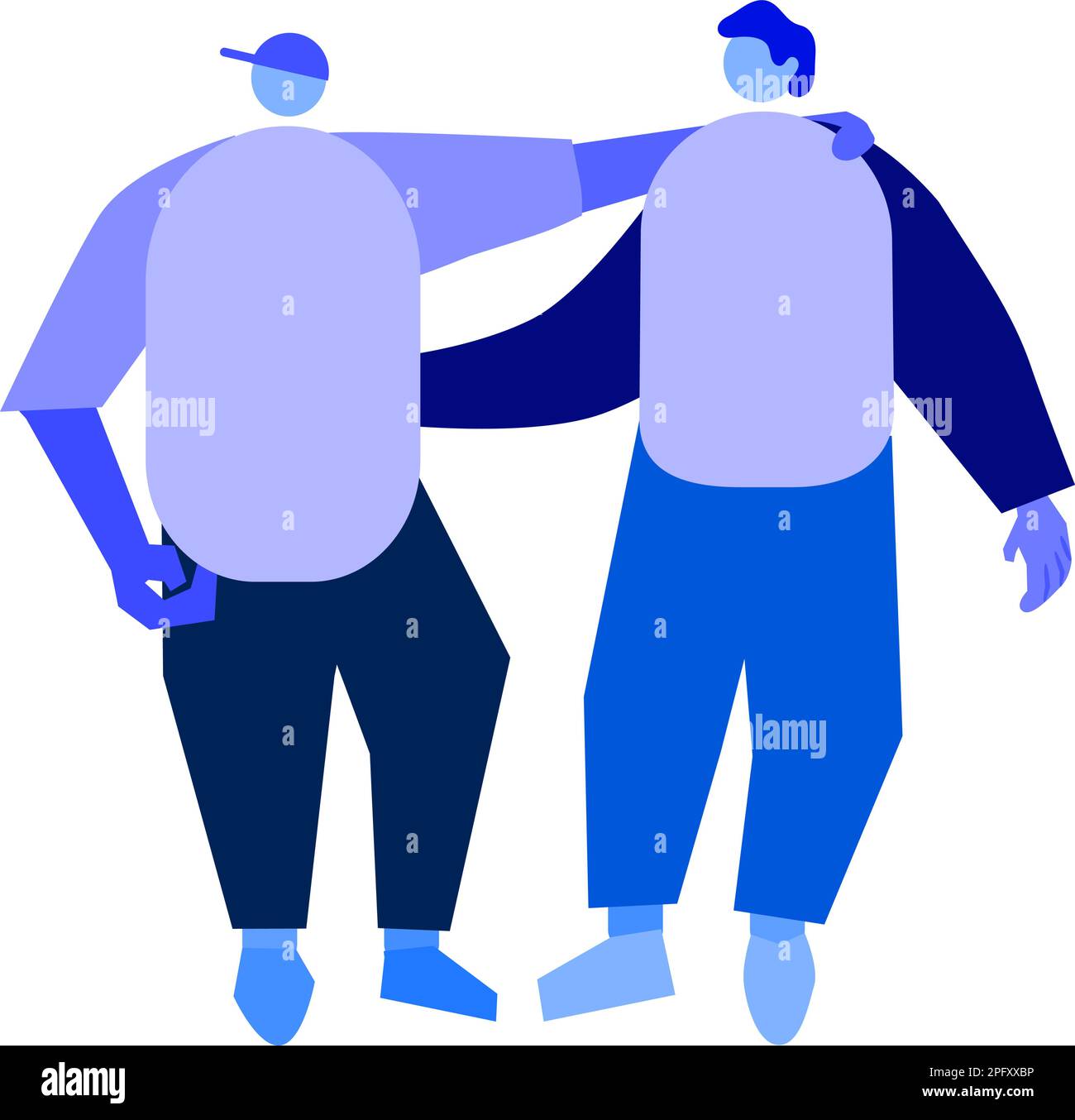 friendship, shaking hands, hugging, flat characters shaking hands Stock ...