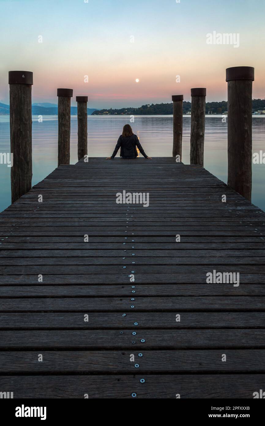 Salò Lago di Brescia Lombardia Stock Photo - Alamy