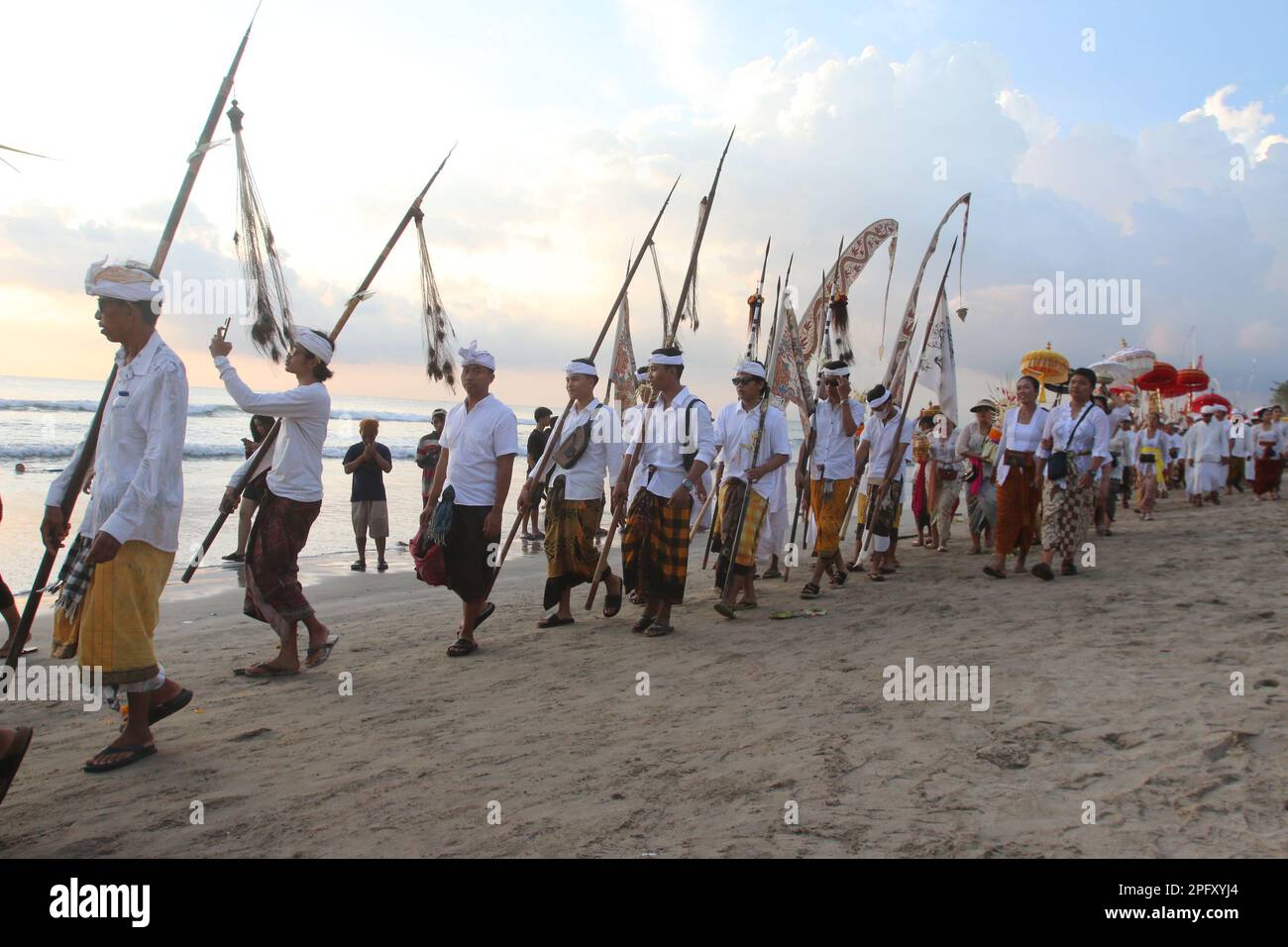 Ceremony of melasti hi-res stock photography and images - Alamy