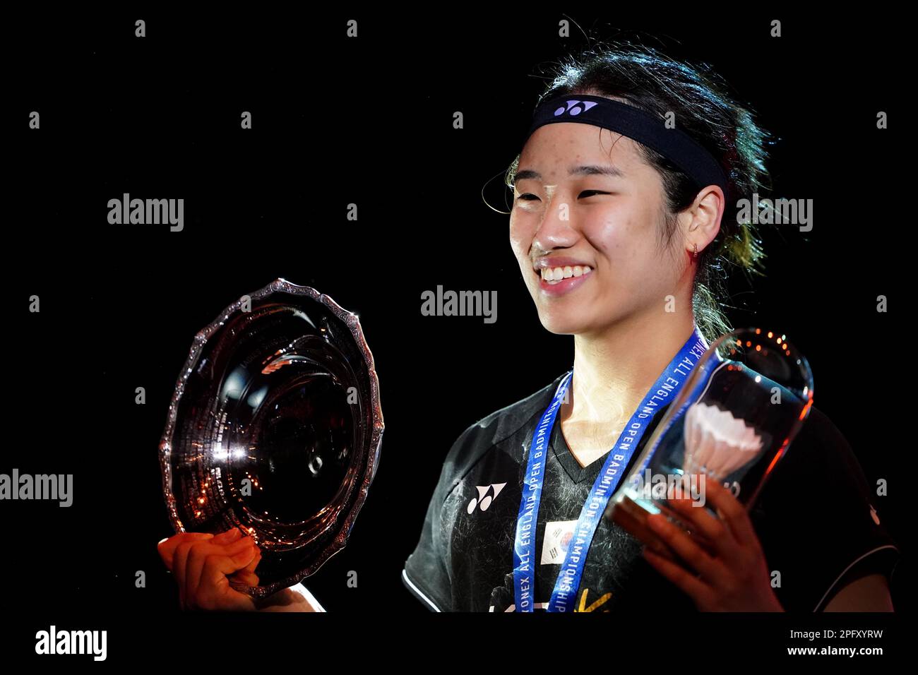 Korea's An Se Young celebrates victory over China's Chen Yu Fei (not ...