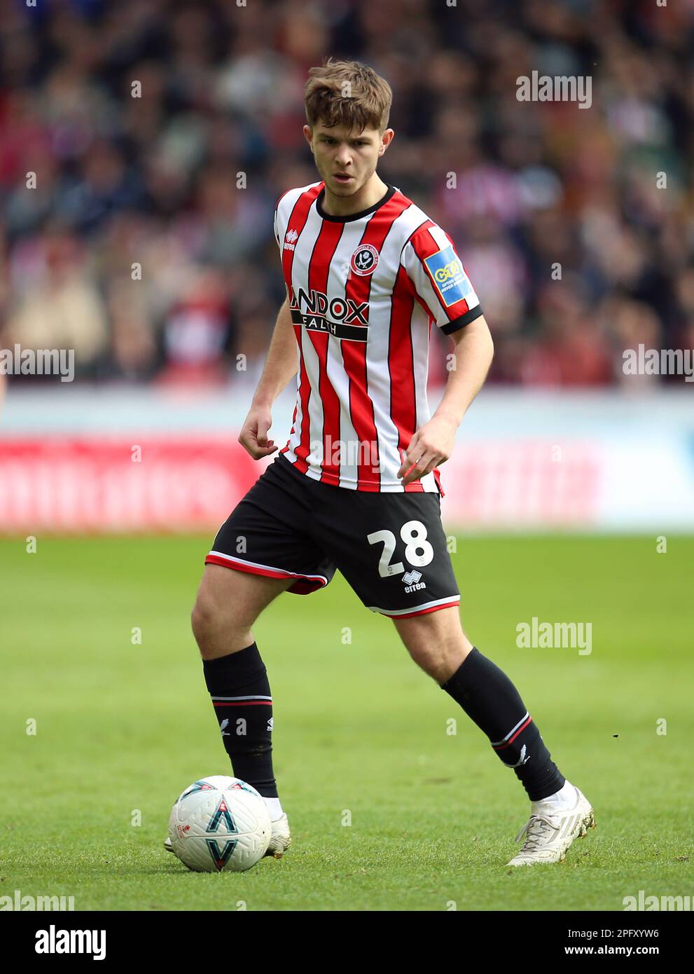 Sheffield United's James McAtee during the Emirates FA Cup quarter ...