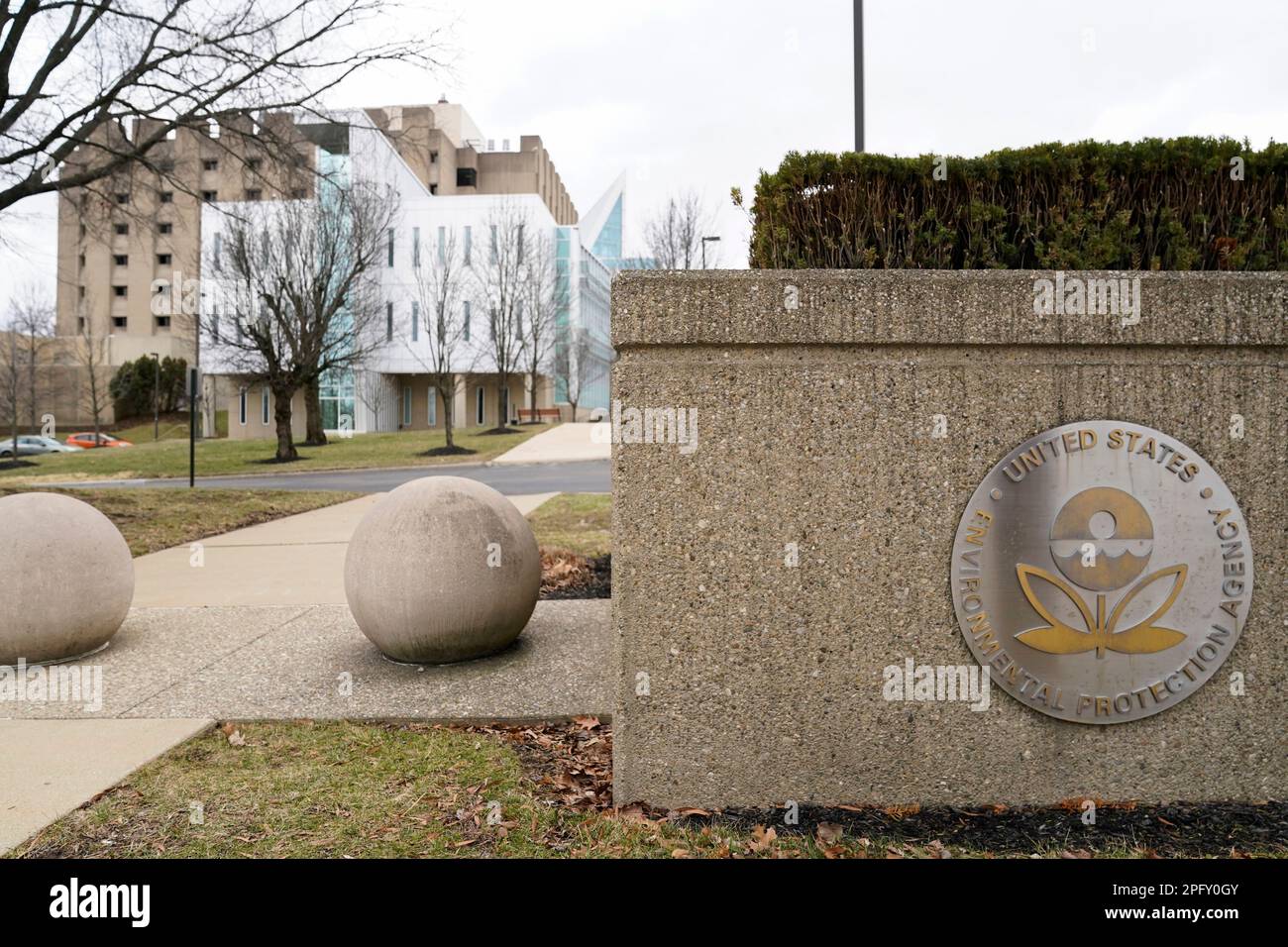 The exterior of the U.S. Environmental Protection Agency Andrew W ...