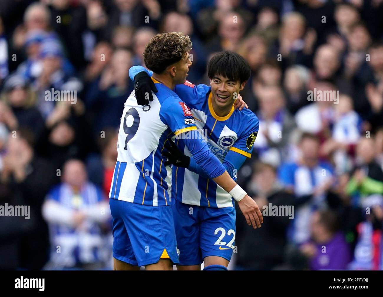 Kaoru mitoma goal celebration hi-res stock photography and images - Alamy