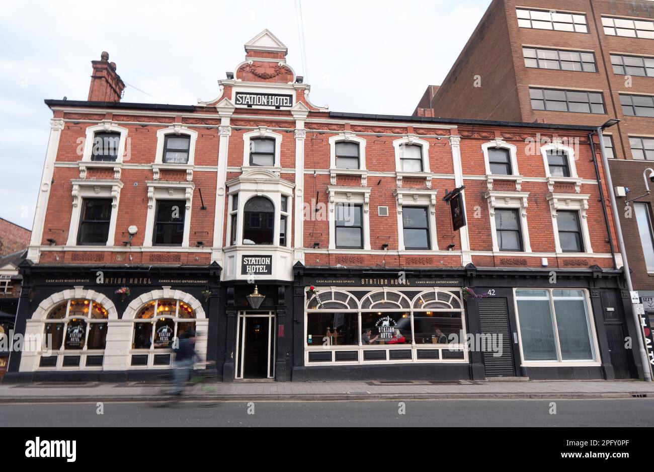 Station hotel facing Altrincham Tram and Train station, Trafford ...