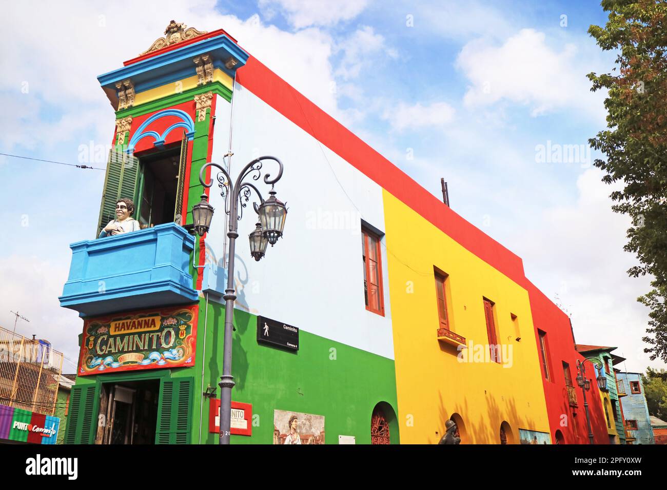 Impressive Multi-colored Building at La Boca Neighborhood, One of the ...
