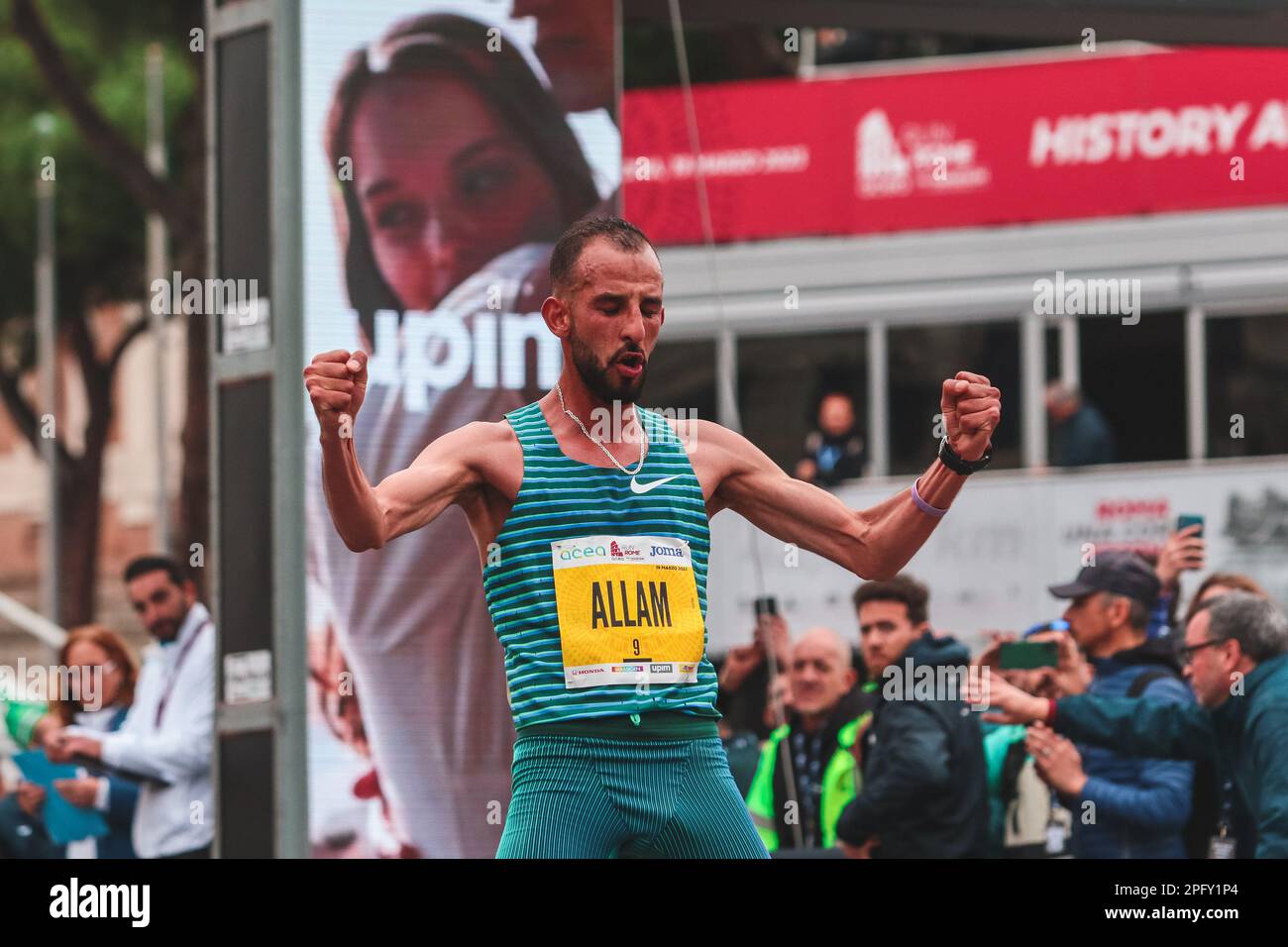 Rome, Rome, Italy, March 19, 2023, ALLAM TAOUFIK (MAROCCO) during 2023 Rome Marathon - Marathon ...