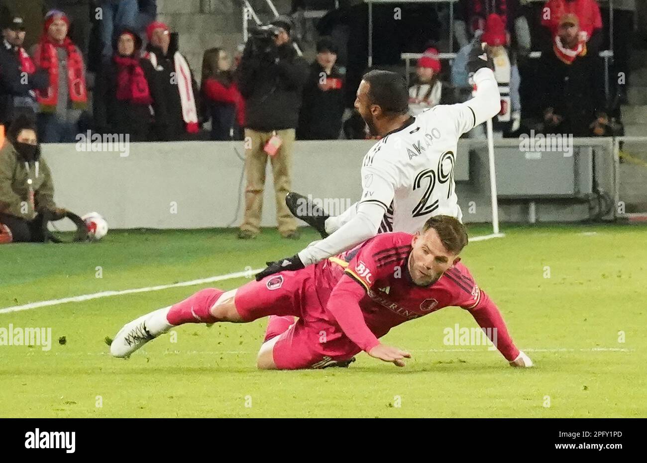 St. Louis, United States. 18th Mar, 2023. St. Louis SC Eduard Loewen ...