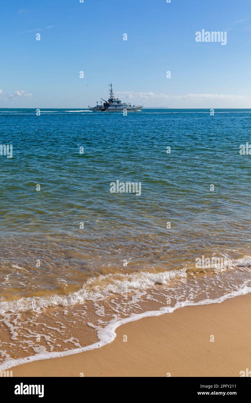 Poole, Dorset UK. 19th March 2023. Border Force vessel HMC Vigilant ...