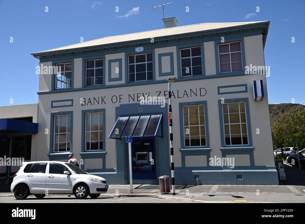 Facade of the Alexandra branch of the Bank of New Zealand. The bank has ...