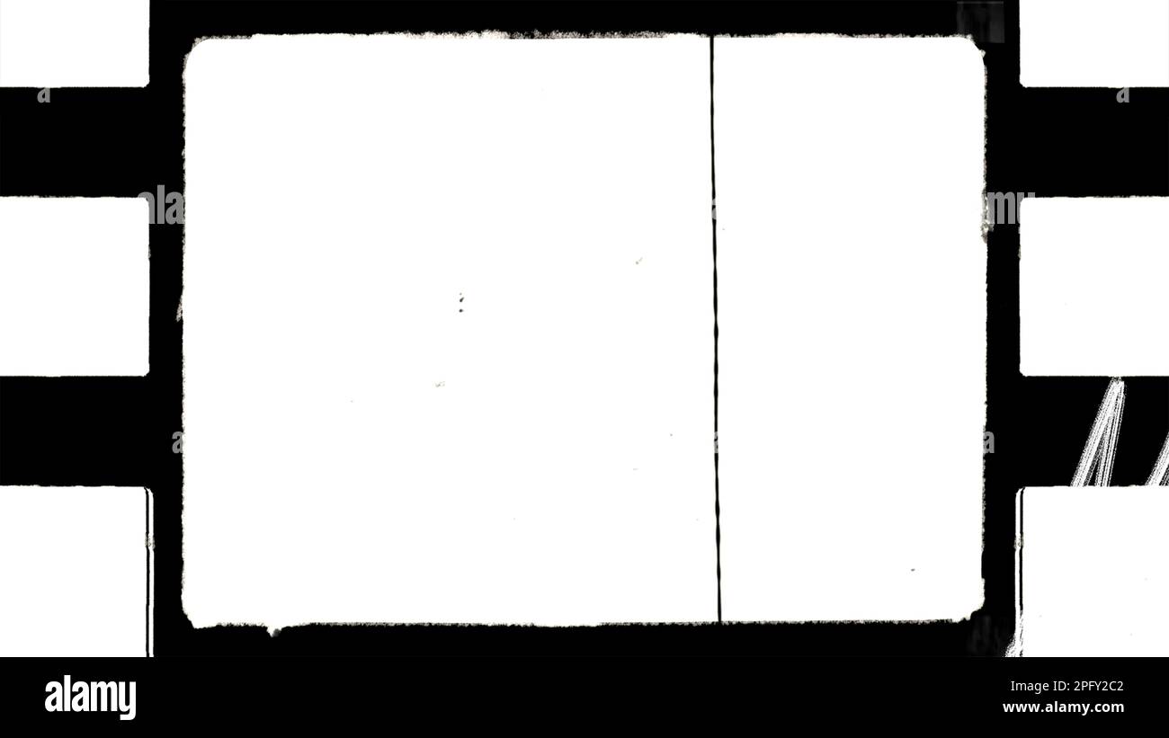 Old film scan overlay. Vintage super 8 mm effect. Retro edge negative ...