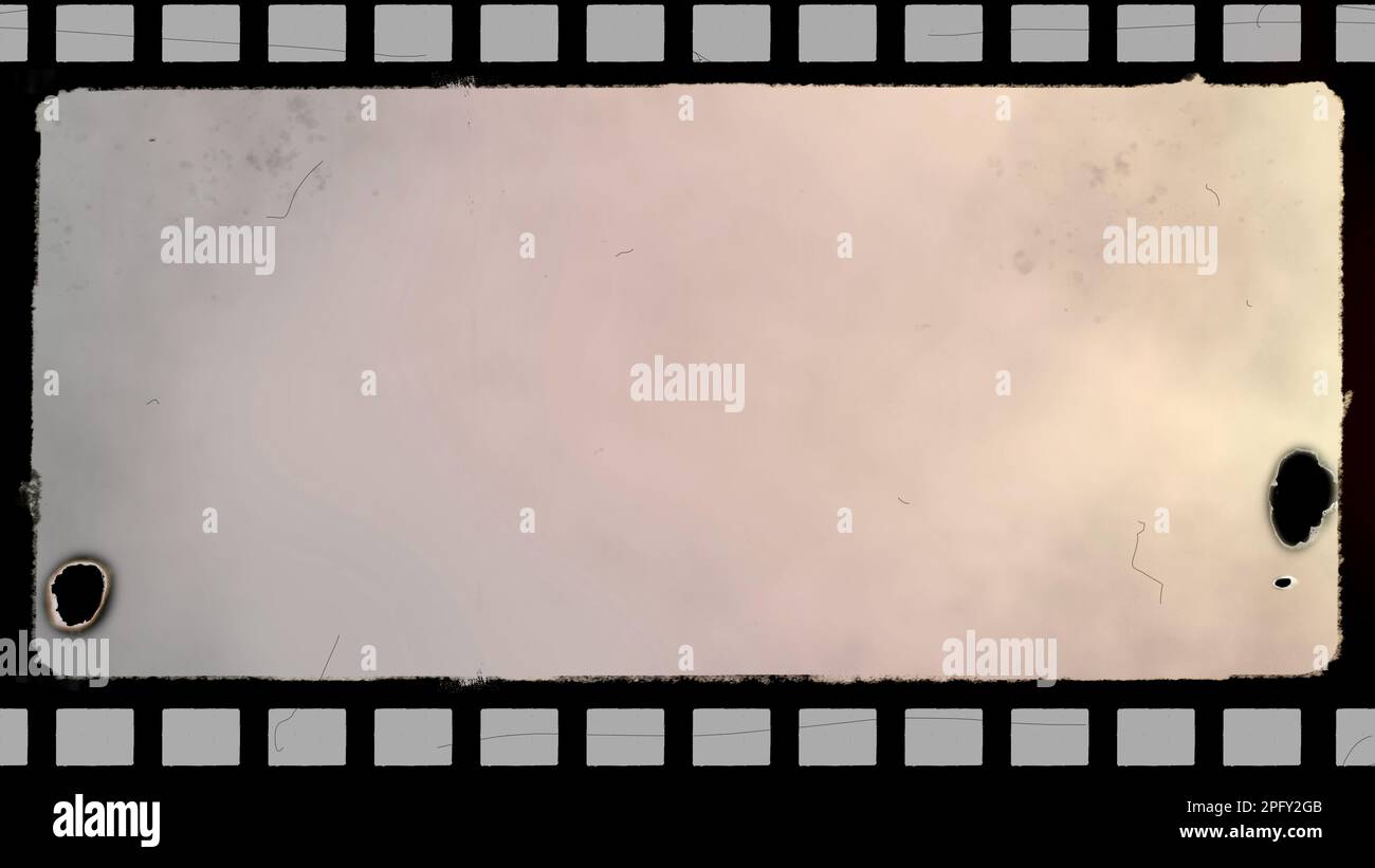 Grunge damaged film retro edge overlay. Vintage texture graphic filter ...