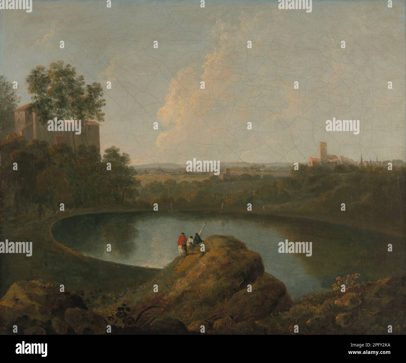 The Head of Lake Nemi circa 1800 by Richard Wilson Stock Photo - Alamy