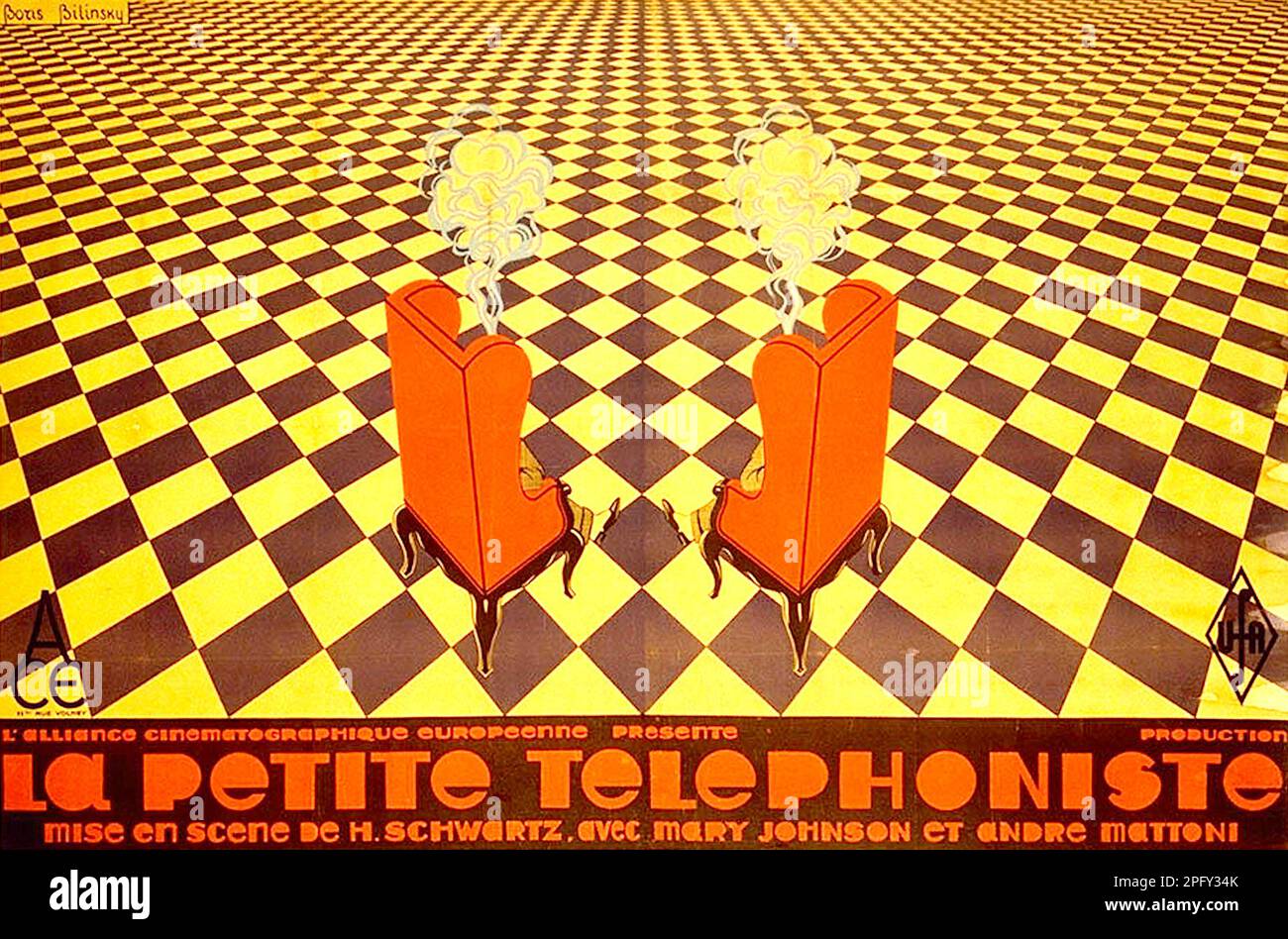Boris Bilinsky - Double Grande Poster for Das Fraulein von Amt (Hanns ...