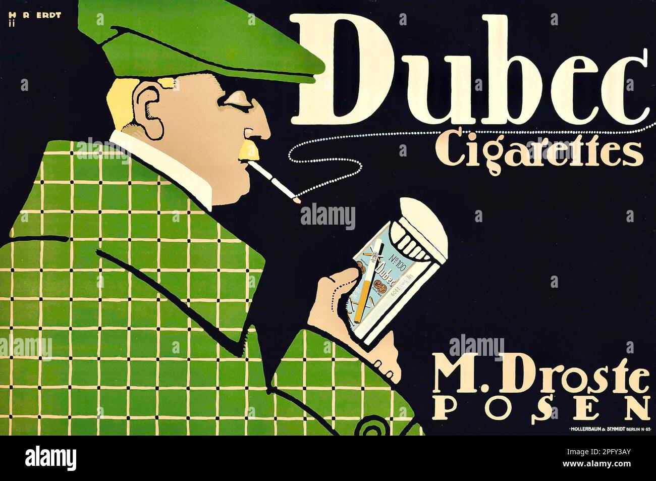 Hans Rudi Erdt (German Graphic Designer ) - Dubec Cigarettes - Man ...