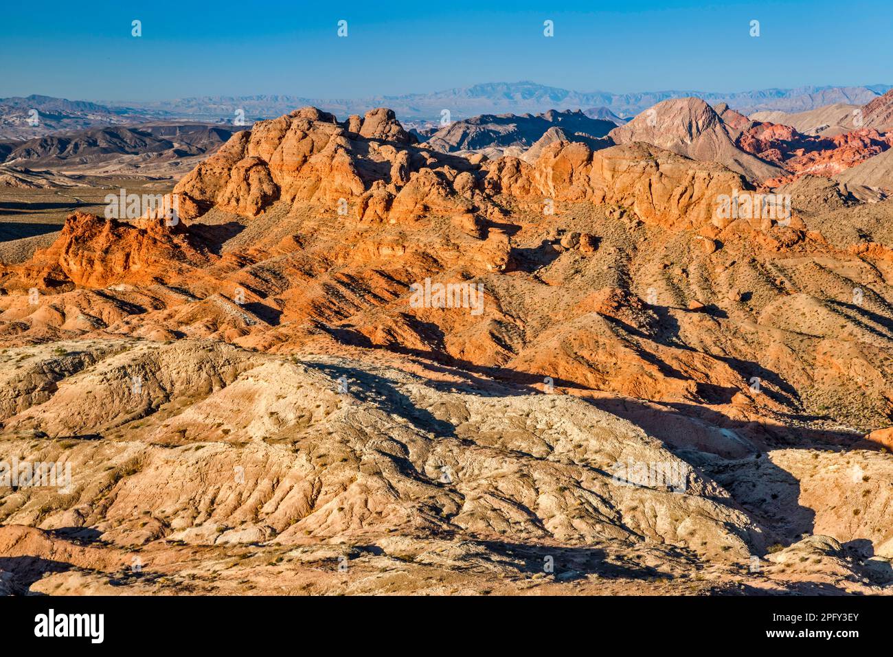 Pinto Ridge, view from Bitter Springs Road, near Lake Mead National ...