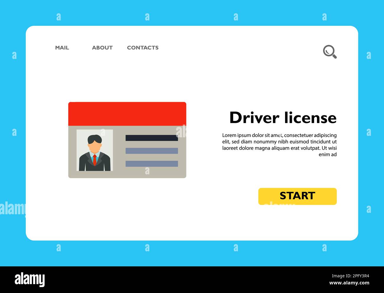 Icon of driver license Stock Vector Image & Art - Alamy