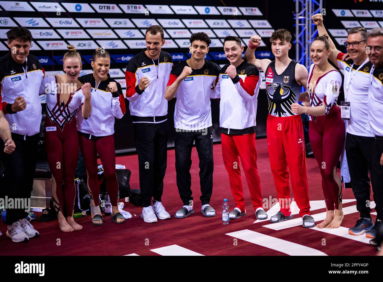 Stuttgart, Germany. 19th Mar, 2023. Anna-Lena König (l-r), Elisabeth ...