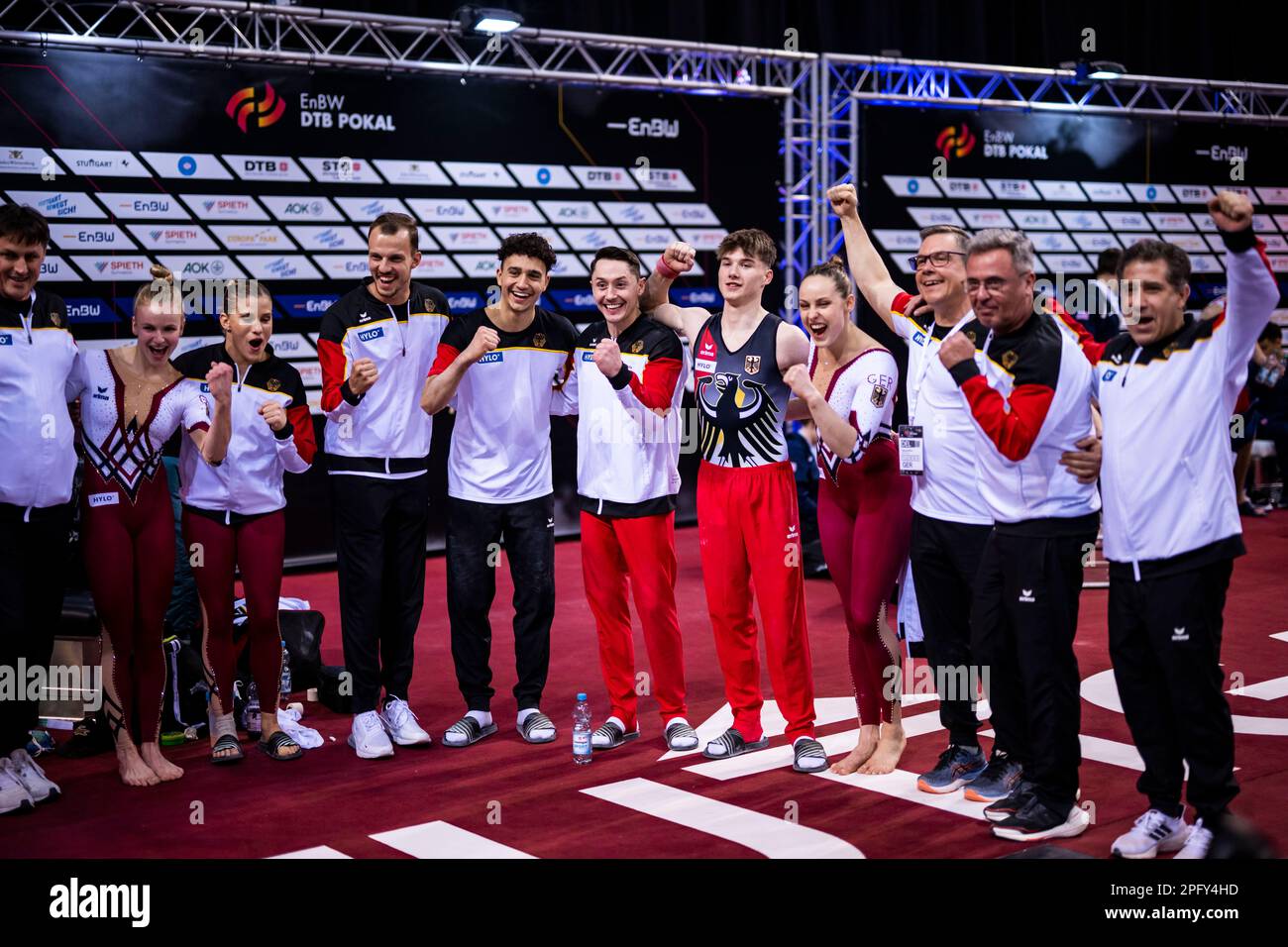 Stuttgart, Germany. 19th Mar, 2023. Anna-Lena König (l-r), Elisabeth ...