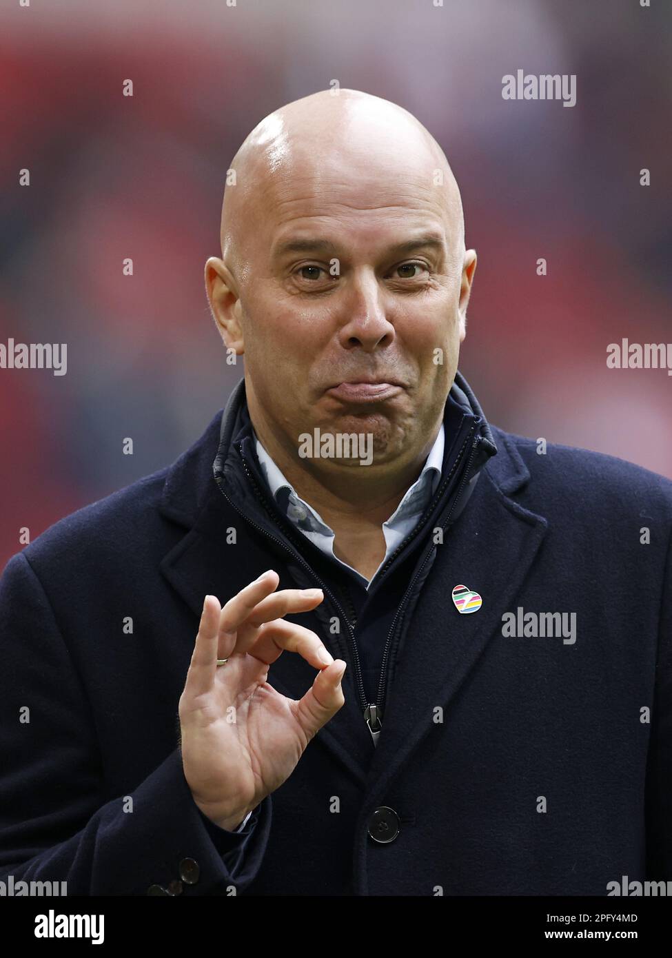 AMSTERDAM - Feyenoord coach Arne Slot during the Dutch premier league ...