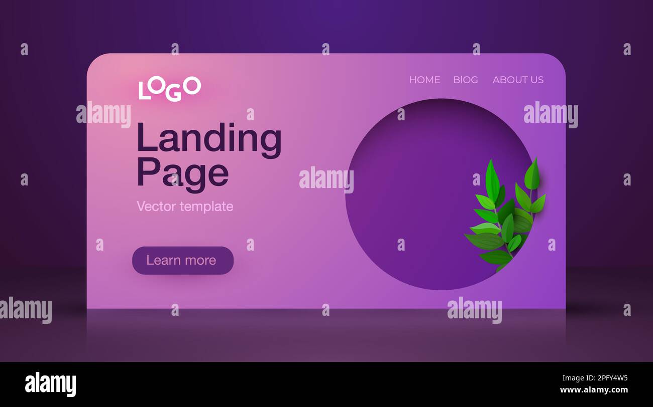 Minimal style banner design. Colorful elements with gradients and ...