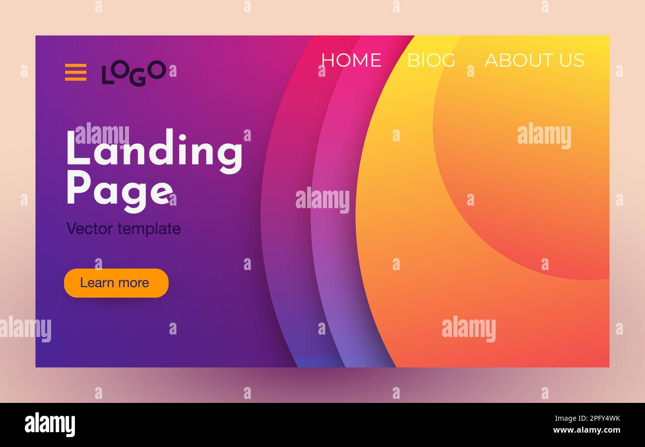 Dynamic style banner design. Colorful elements with gradients. Creative ...