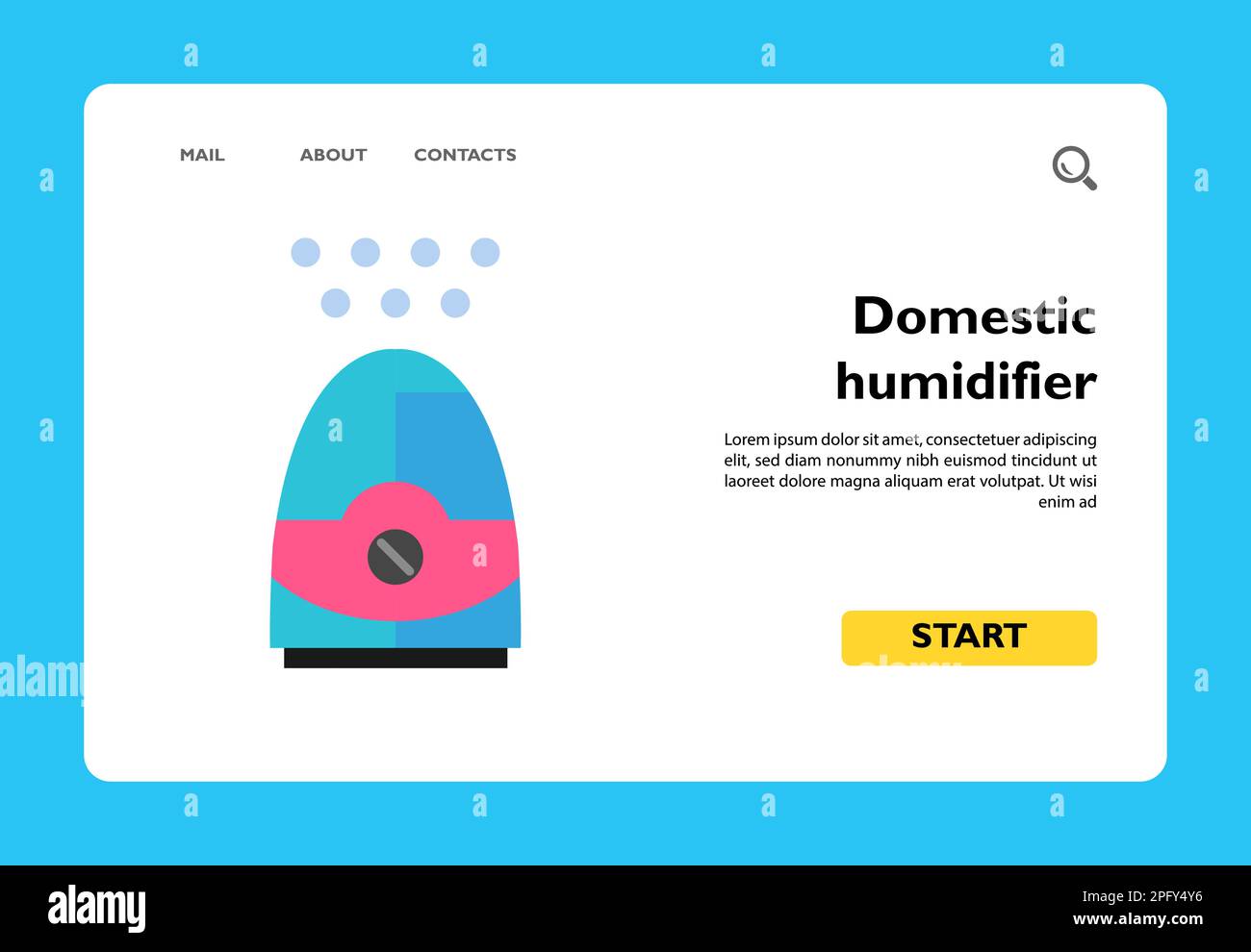 Vector icon of domestic humidifier Stock Vector Image & Art - Alamy