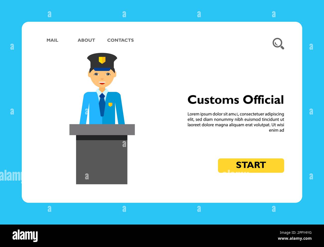 Customs official Stock Vector Image & Art - Alamy