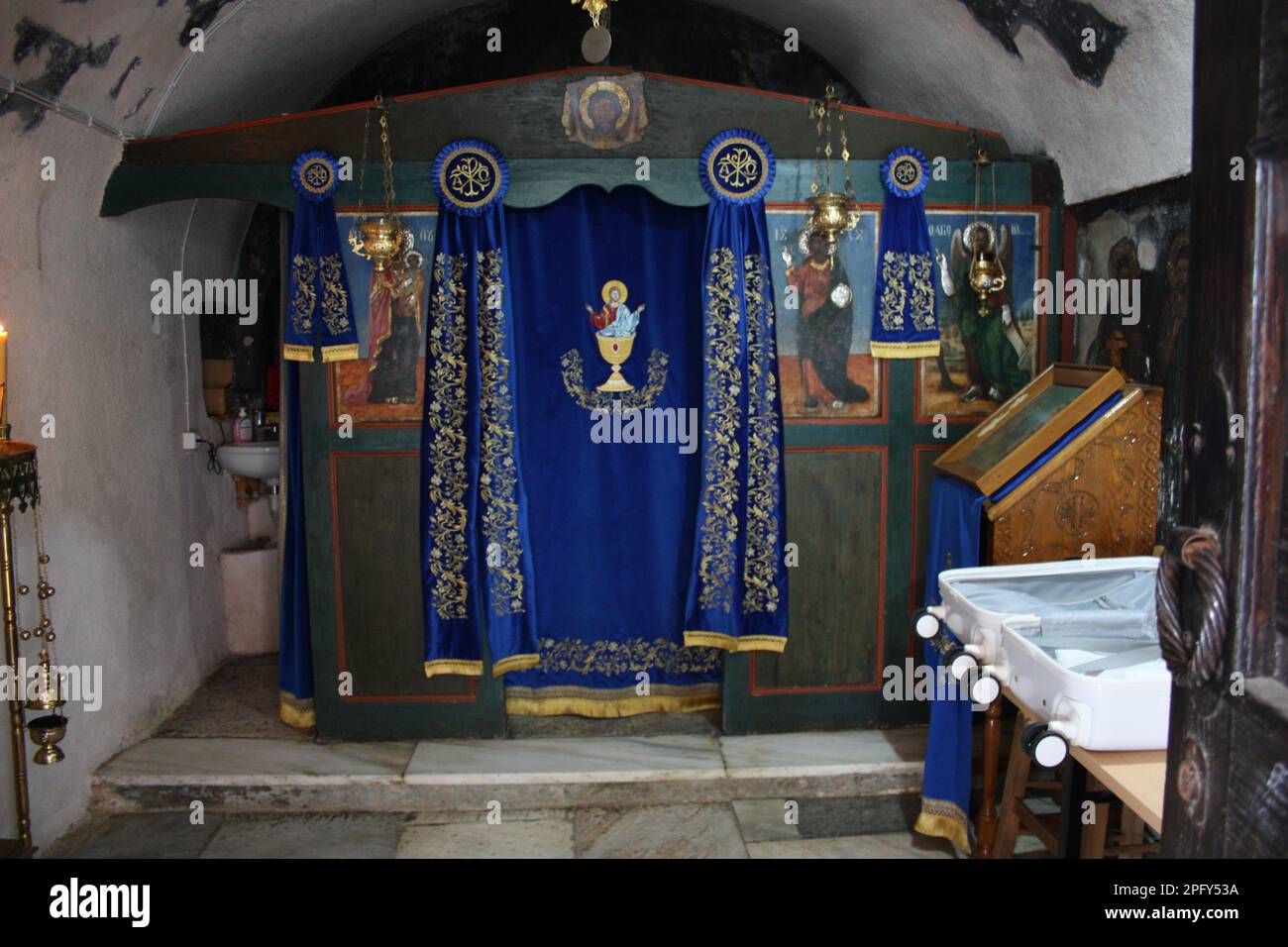 Chapel of Saints Anargyros Cosmas and Damianos Stock Photo - Alamy