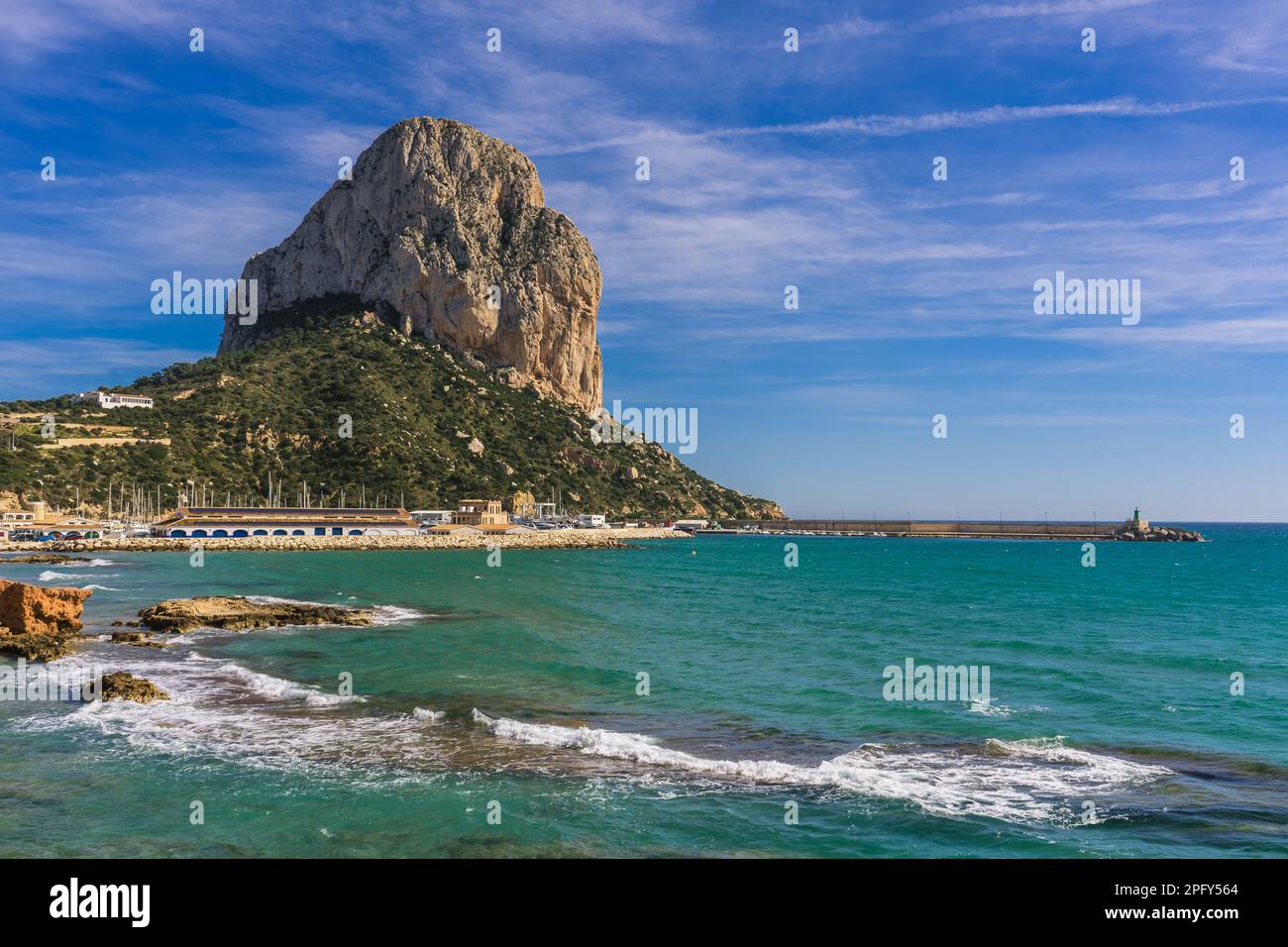 Calp spain landmark rock hi-res stock photography and images - Alamy