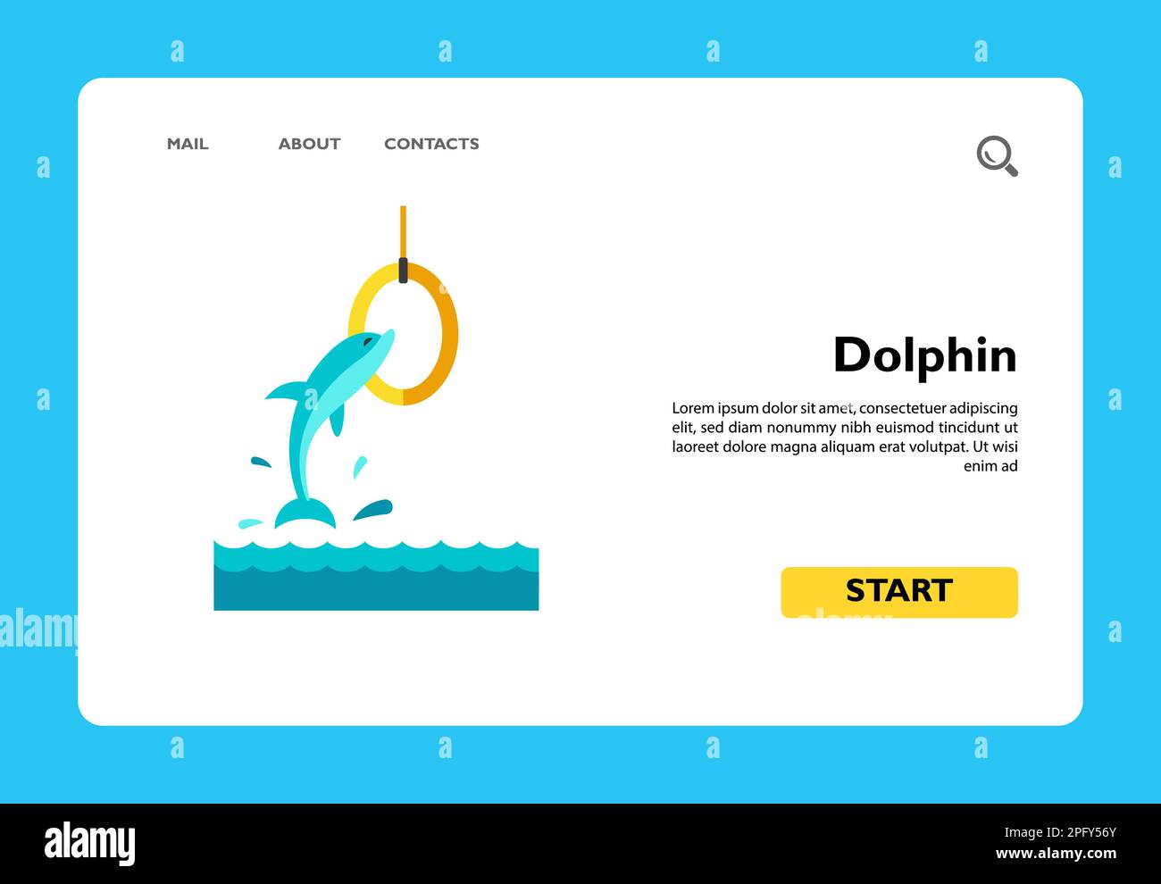 Icon of dolphin jumping in ring Stock Vector Image & Art - Alamy